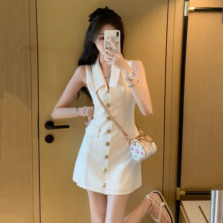 Coconie ชุดสูทแขนกุดผู้หญิงใหม่สไตล์เกาหลีเอวบางพอดีบางทุกการแข่งขัน ...