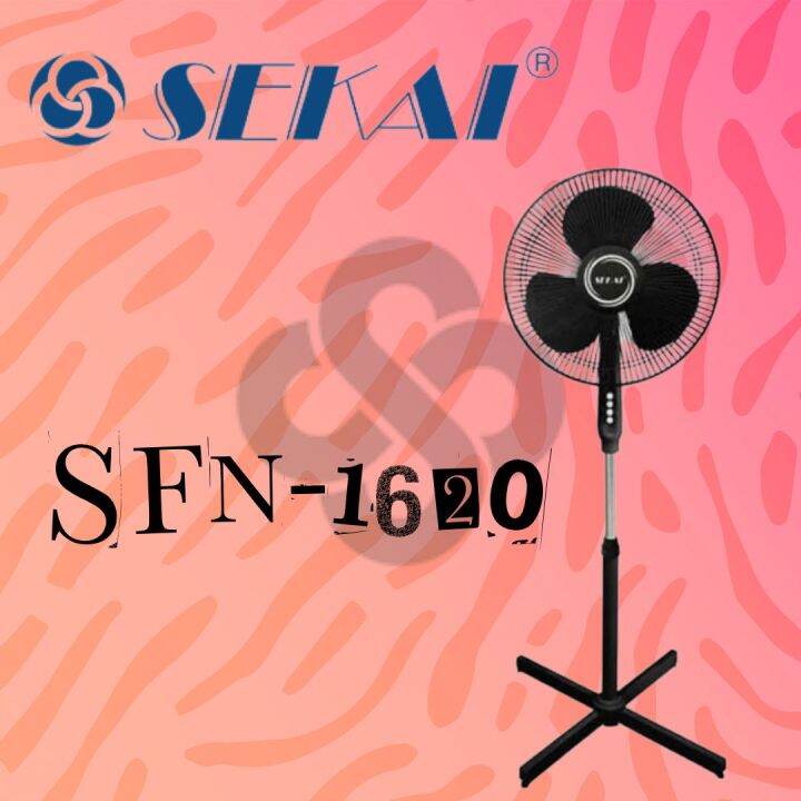 SEKAI SFN-1620 Stand Fan 16 Inch Kipas Angin Berdiri Tumpu Bergaransi ...
