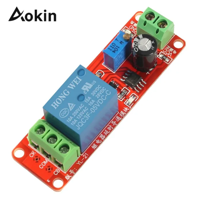 5V NE555 Timer Switch Adjustable Module DC 5V Delay Relay Shield Timing ...