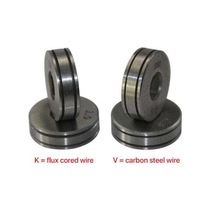 Wire Feeder Wheel Roller 0.8mm 1.0mm 1.2mm Double Size MIG Welder Welding Wire Feeding Machine ...