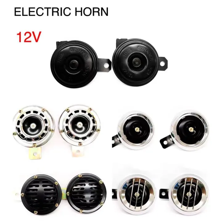 OACP 12V High and Low Tone Horn Car Electric Horn Set Motorcycle and ...
