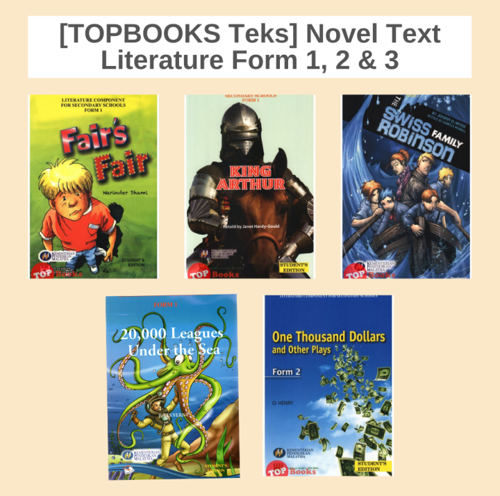 [TOPBOOKS Teks] Novel Text English Literature Form 1 2 3 | Lazada