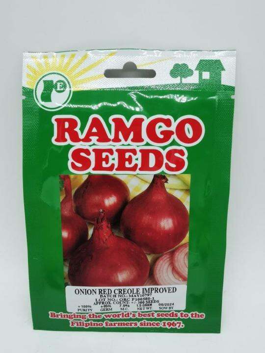RAMGO ONION RED CREOLE SEEDS ( ORIGINAL GARDEN PACK ) | Lazada PH