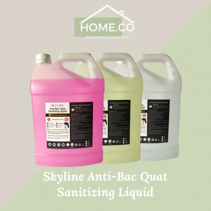 SKYLINE Anti-Bac Quat Sanitizing Liquid (5L) | Lazada