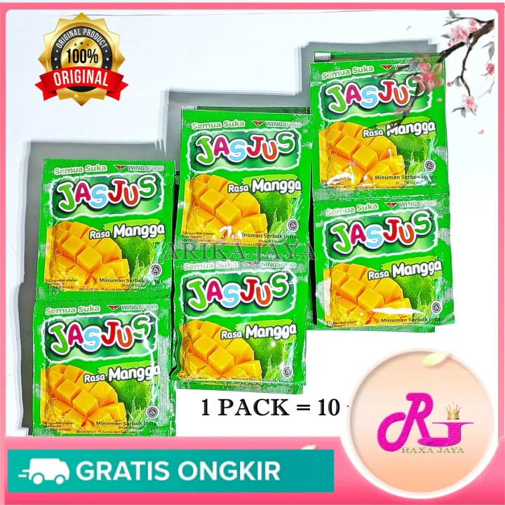 BEST JASJUS Rasa MANGGA isi 10 Sachet Minuman RASA BUAH Bubuk Instant ...