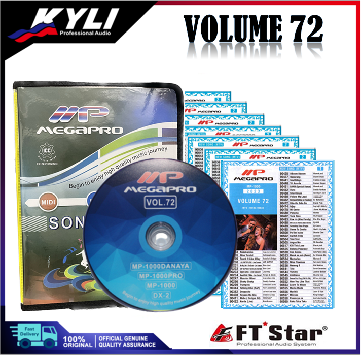 MP-MEGAPRO Updated CD with SONGBOOK Volume 72 for MP-1000, MP-1000PRO and MP-DANAYA | Lazada PH