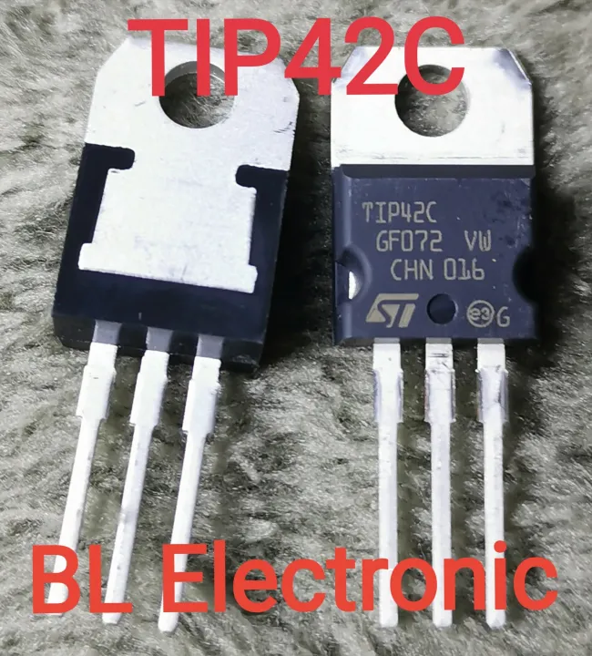 5ชิ้นSTแท้ TIP42C TIP42 tip42 POWER TRANSISTORS PNP 100V 6A | Lazada.co.th
