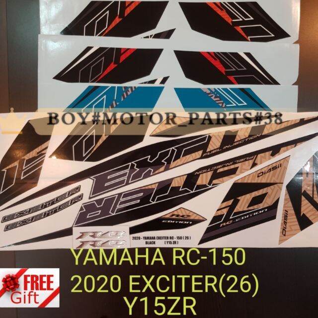 Y15 Y15ZR 2020 YAMAHA EXCITER RC150(26)BODY STICKER**FREE GIFT** | Lazada