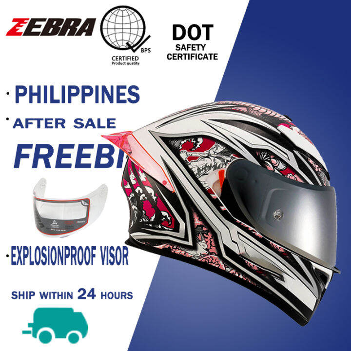 zebra helmet 611 venom helmet motorcycle full face Dual visor with ...