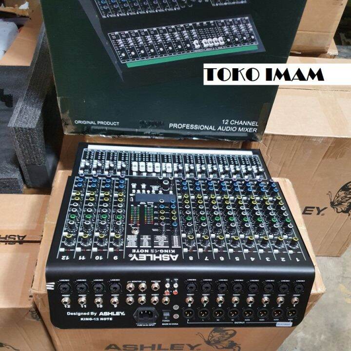 Mixer Ashley King 12 Note Original 12 Channel Interface USB - Bluetooth ...