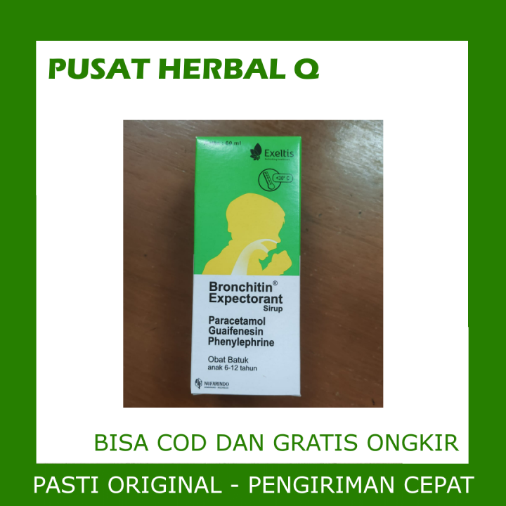 BRONCHITIN EXPECTORANT SIRUP 50 ML OBAT BATUK BERDAHAK | Lazada Indonesia