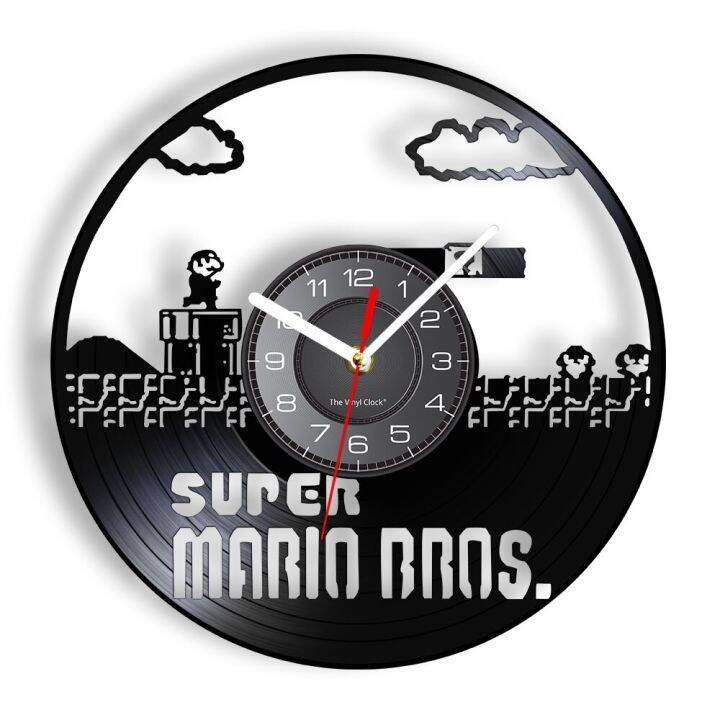 NEW (style)Retro Mushroom Video Game Wall Clock Gameboy Question Mark ...