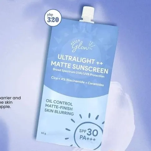 Hello Glow Ultralight++ Matte Sunscreen - GP Health | Lazada PH