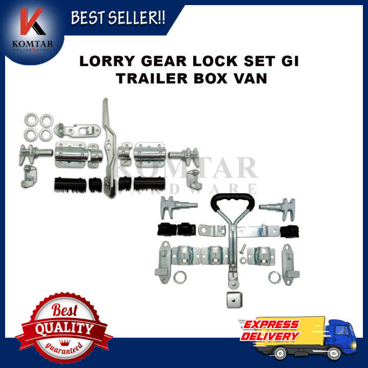 Lorry Gear Lock Gi Set Large / Small Lorry Truck Lock Kunci Treler ...
