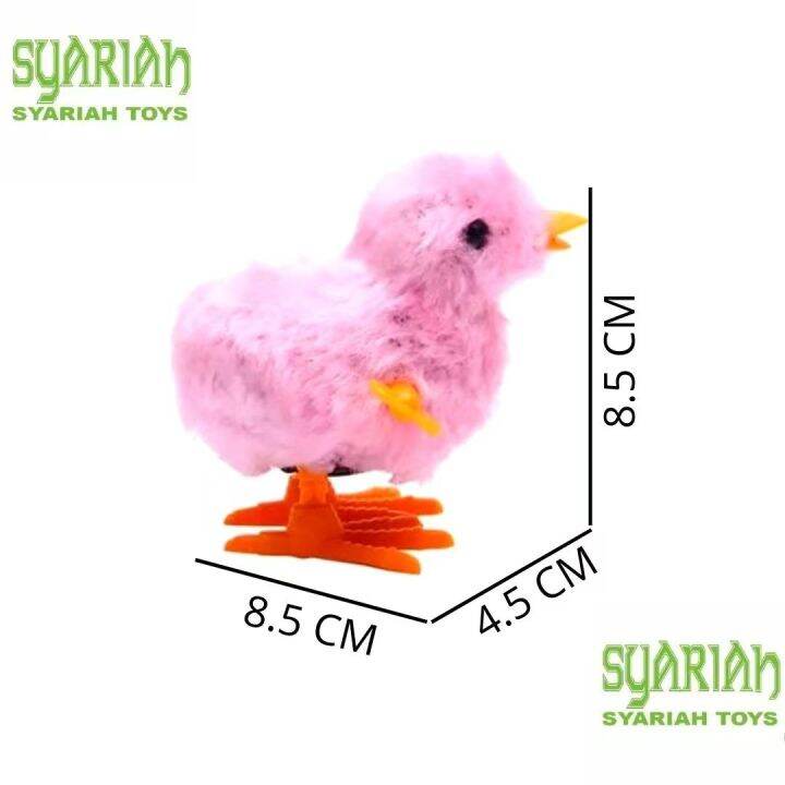 SYARIAH TOYS MAINAN ANAK AYAM WARNA RANDOM AYAMAN KUNCI PUTAR CHICKEN ...