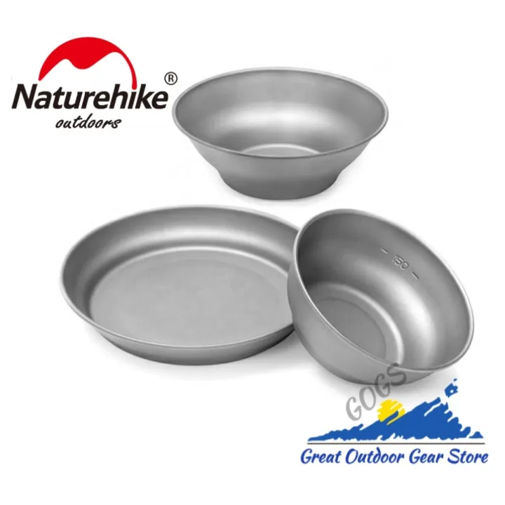 Naturehike Outdoor Pure Titanium Tableware Plate Bowl Dish | Lazada PH