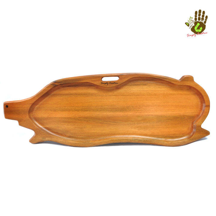 Simply Creative Wooden Lechon Tray, large size 38.5 inches. Wooden Pig ...
