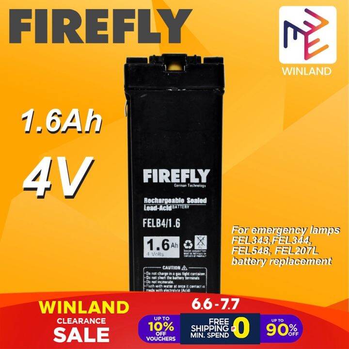 F LB4/1.6 geable Lead Acid Battery 1.6Ah 4V | Lazada PH