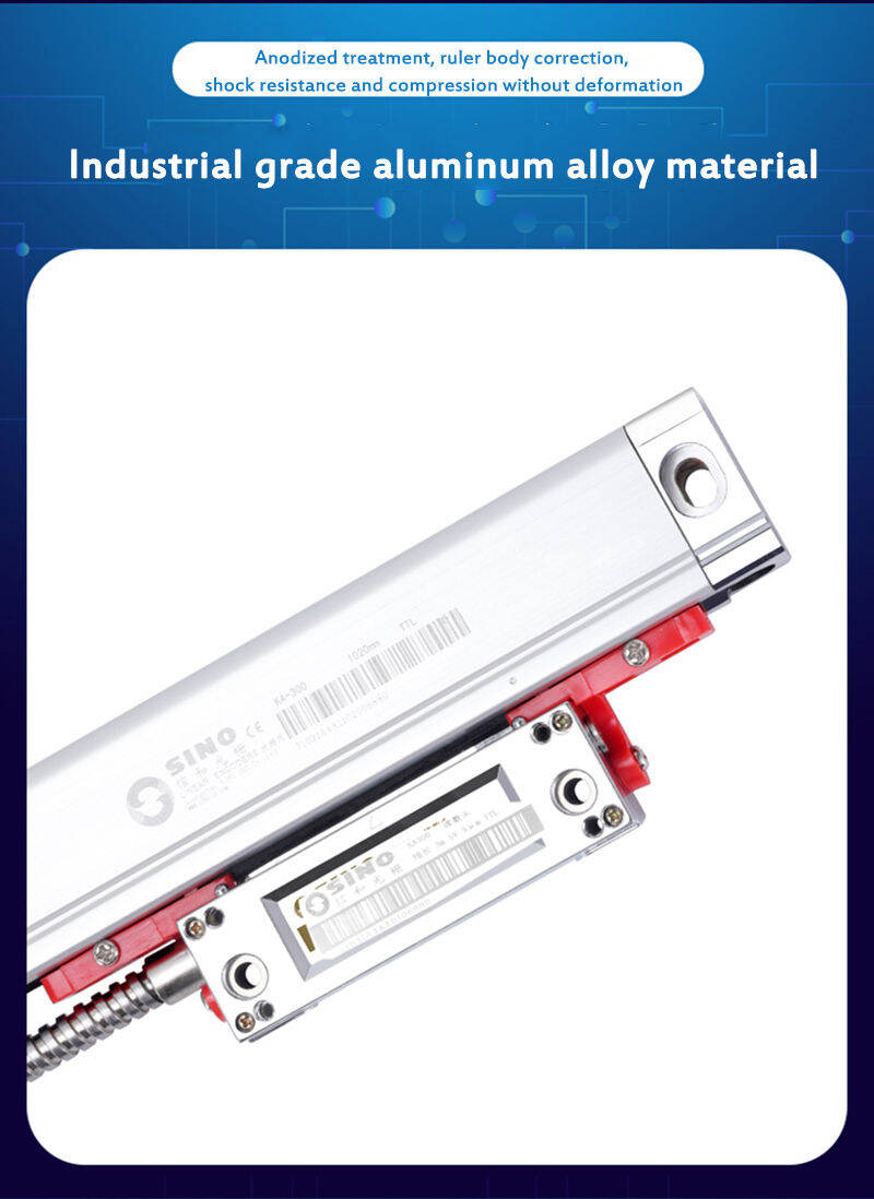 KA300 SINO Linear Scale for Lathe Mill CNC Machines Big Slim Scale For 2 3 Axis DRO 5V TTL 220 ...