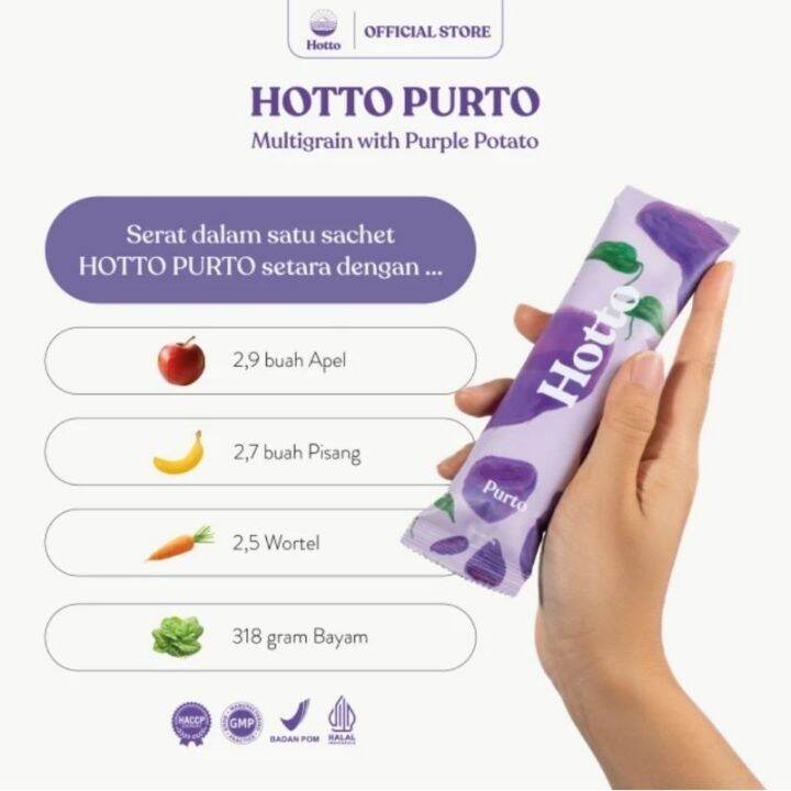 Hotto Purto Multigrain with Purple Potato kemasan Sachet | Lazada Indonesia
