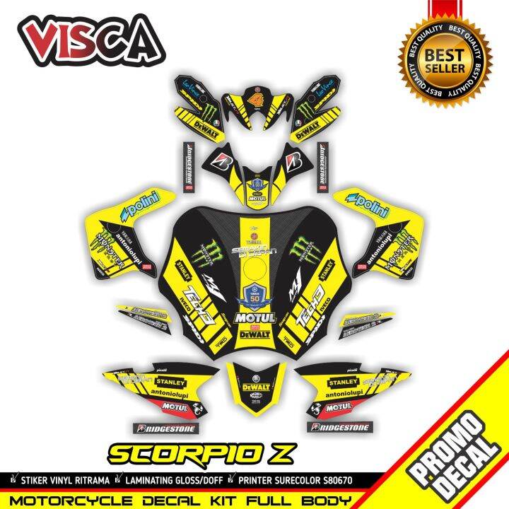 Decal Scorpio Z Full Body Stiker Scorpio Z Full Body Striping Scorpio Z ...