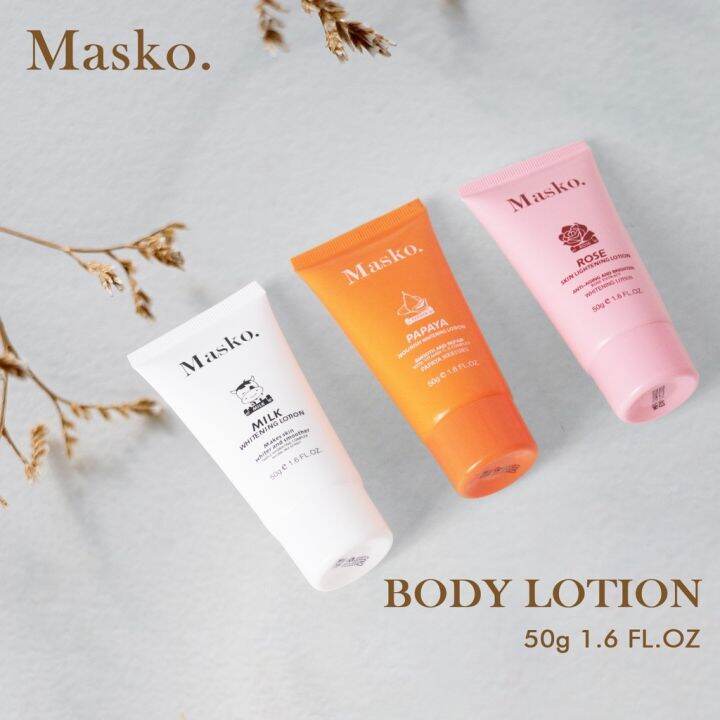 Masko Papaya Milk Rose Whitening Body Hand Lotion with Vitamin E ...