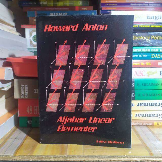 Aljabar linear elementer Howard Anton edisi kelima | Lazada Indonesia