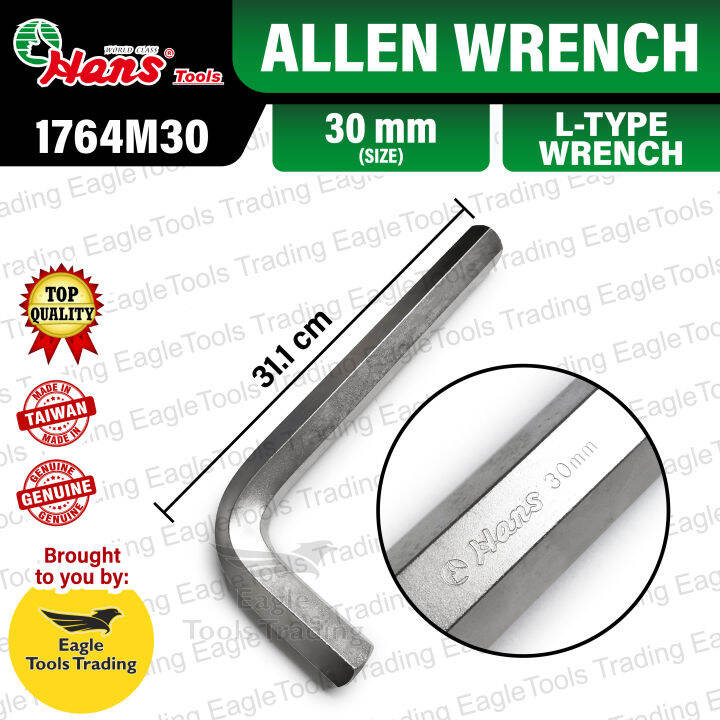 Hans Hex Key Allen Wrench 30mm | Made by S2 Steel | 1764M30 | Lazada PH
