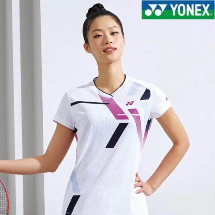 YONEX badminton suit new type of men's and women's quick-drying short-sleeved competition ...