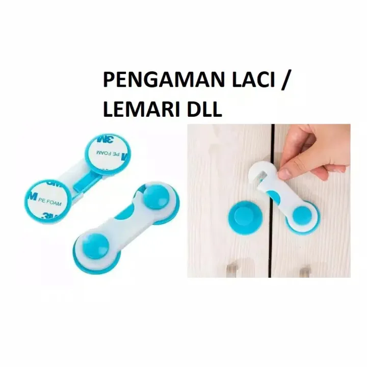 pengaman pintu lemari,laci,kulkas,dll/kancing pintu lemari/kunci pintu ...