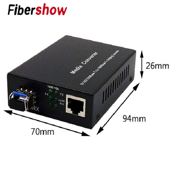 Fiber Optical media converter 1 port sfp to 1 rj45 gigabit optical fiber ethernet for ip camera ...