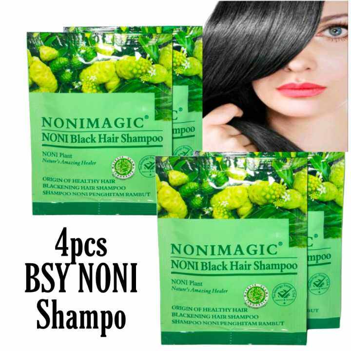 BSY Noni Hair Magic Shampo Original Isi 4pcs | Lazada Indonesia