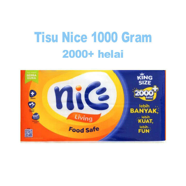 Facial Tissue Tisu Nice 1000 gram - Virgo Shop | Lazada Indonesia