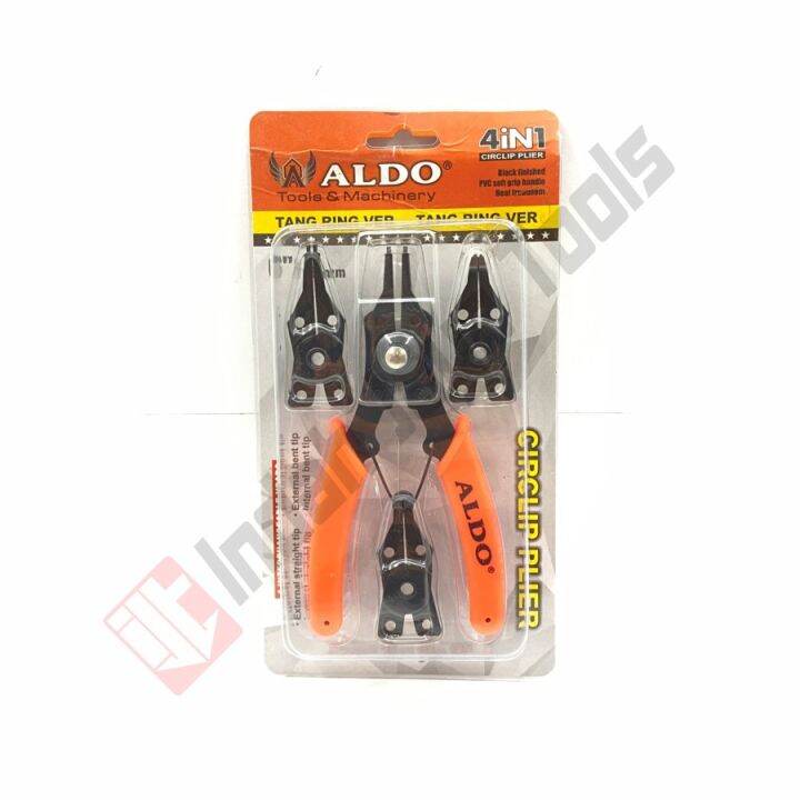 ALDO Tang Snap Ring 4 in 1 - Tang Circlip Plier Set | Lazada Indonesia