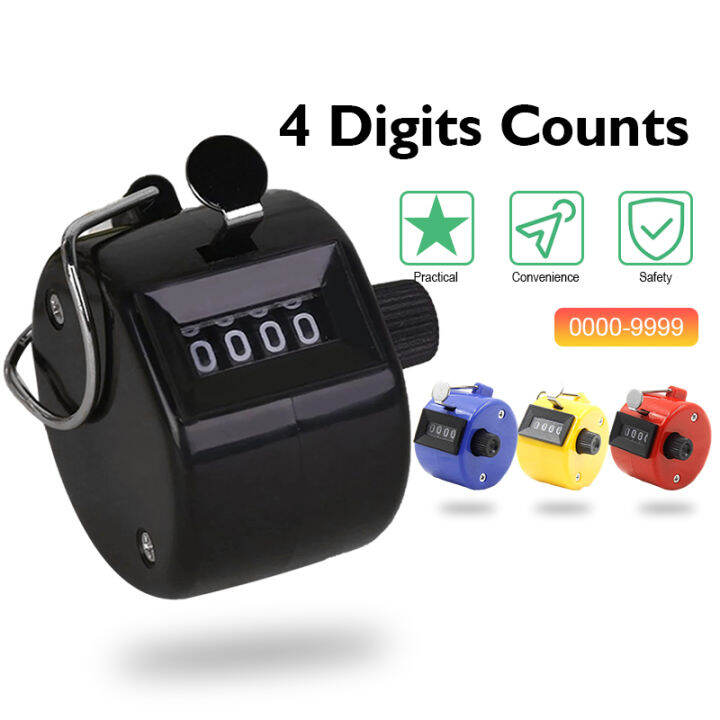 Manual Counter Hand Held Golf Tally Counter LCD 4 Digit Number Golf ...