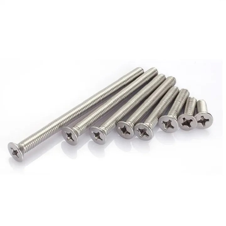 100Pcs-10Pcs M1 M1.2 M1.4 M1.6 M2 M2.5 M3 M4 M5 M6 DIN965สแตนเลส304แบนหัว Phillips สกรู | Lazada ...