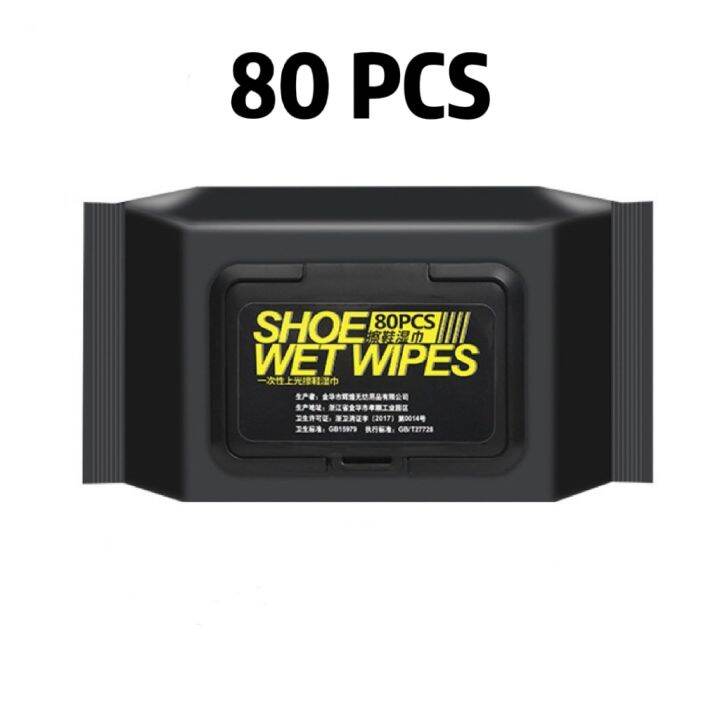 80pcs Wipes For Sneakers Shoes Cleaning Care Product Premium White Shoe ...