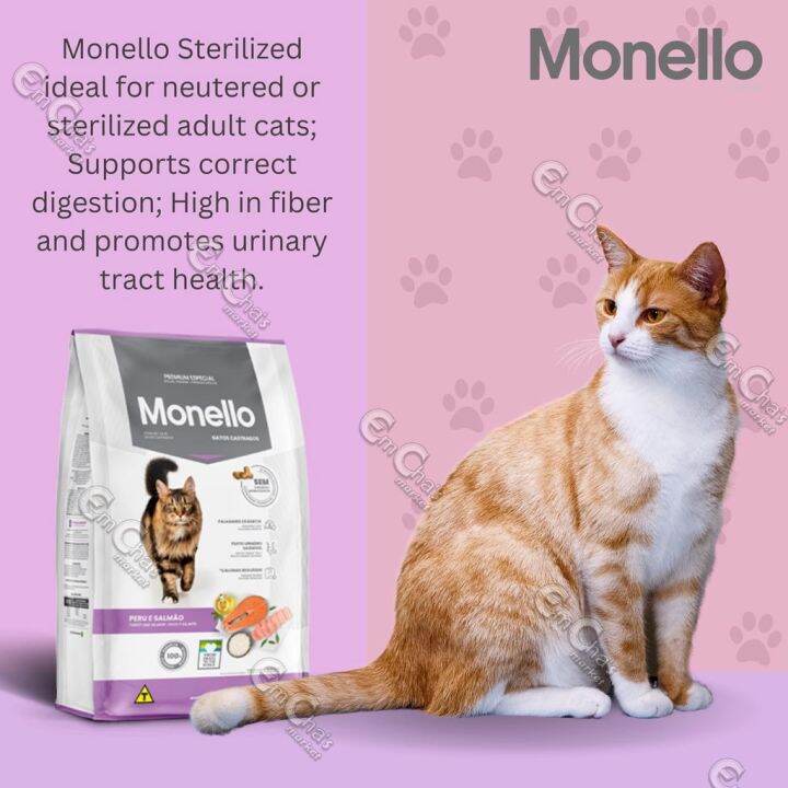 Monello Cat Sterilized Turkey and Salmon Adult 1kg Orig | Lazada PH