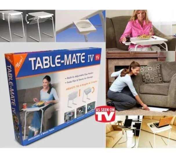 Fashionline Adjustable Lazy Breakfask Table Desk Stand Sofa Bed Laptop Computer Tablemate ...