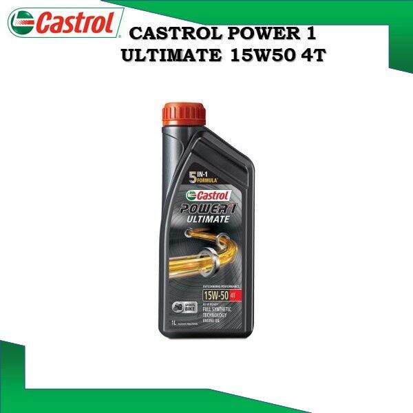 CASTROL POWER 1 ULTIMATE 4T 15W50 (1 LITER) FOR SPORT BIKES | Lazada
