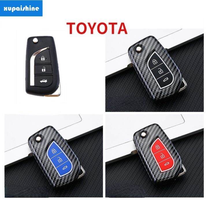 【XPS】Car key remote case Full Carbon Fiber ABS For Toyota Hilux Revo ...