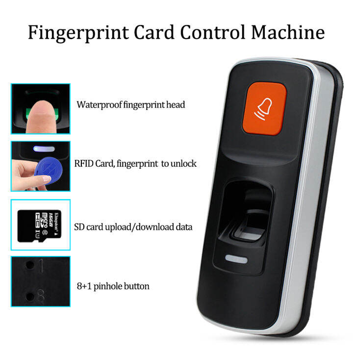 OBO HANDS Biometric Fingerprint Access Control Kit RFID Reader Door ...