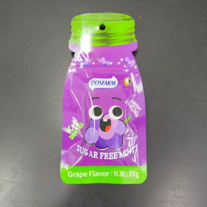 Dosfarm Grape Sugar Free Mint Candy 16g | Lazada