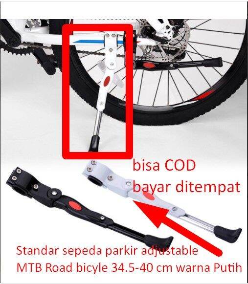 Standar sepeda parkir adjustable MTB Road bicyle 34.5-40 cm warna Putih ...