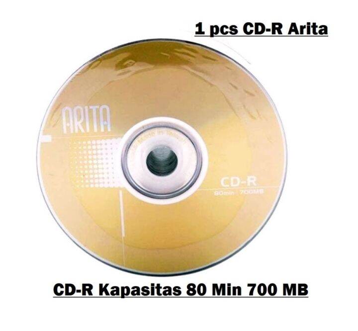 CD-R Arita 700 MB | CD Kosong | CD Arita | CDR Arita Kapasitas 80 min Warna Gold | Compact Disc ...