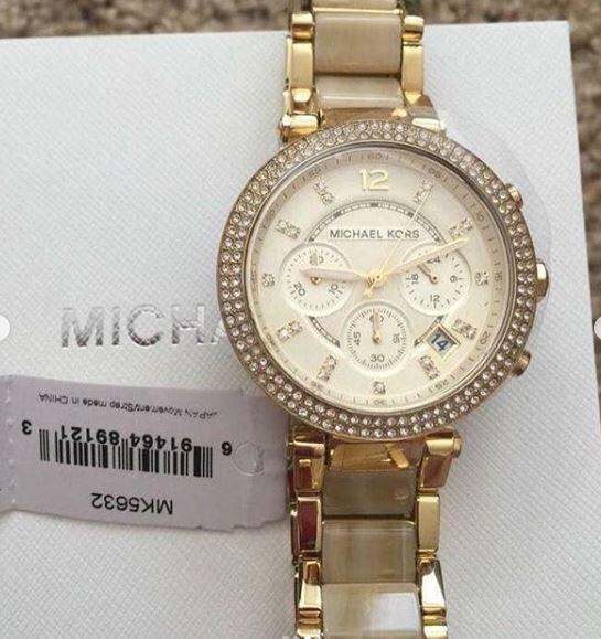 Parker Chronograph Champagne Dial Women's Watch - MK5632 Michael Kors ...