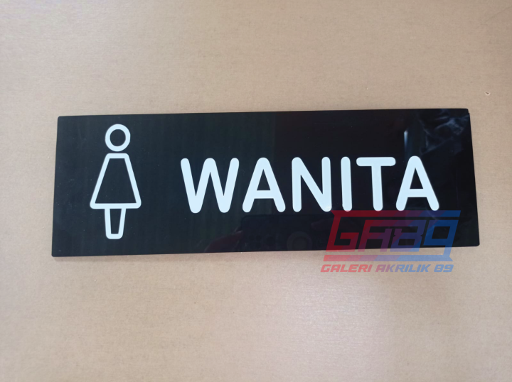 Sign Toilet Pria Wanita | Toilet Sign Akrilik | Acrylic Board | Lazada ...