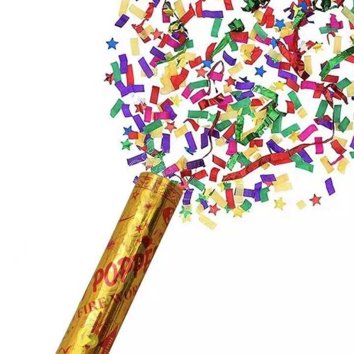 Party poppers cannon,multi-color confetti for new years eve,birthday ...