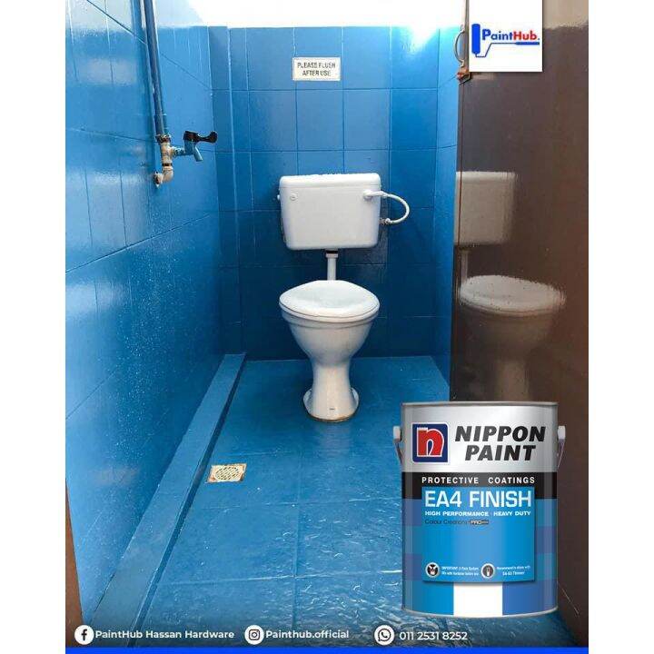 CAT MOZEK / CAT LANTAI / CAT UNTUK TANDAS // Nippon Paint EA4 Finish 5 ...