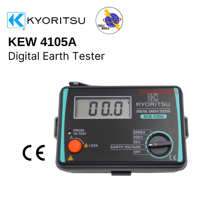 Kyoritsu KEW 4105A Digital Earth Tester - Original - 1 Year Warranty ...